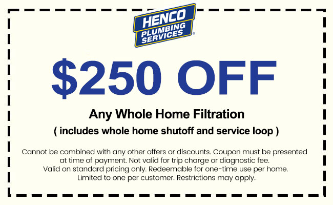 Coupons & Specials - Henco Plumbing Services